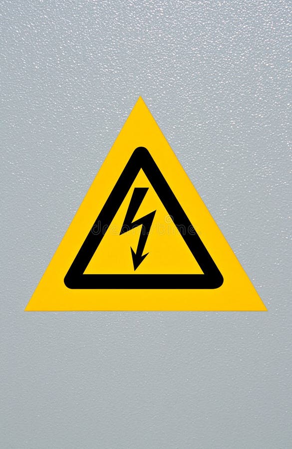 Het Symbool Van De Hoogspanning Stock Afbeelding - Image of beware ...