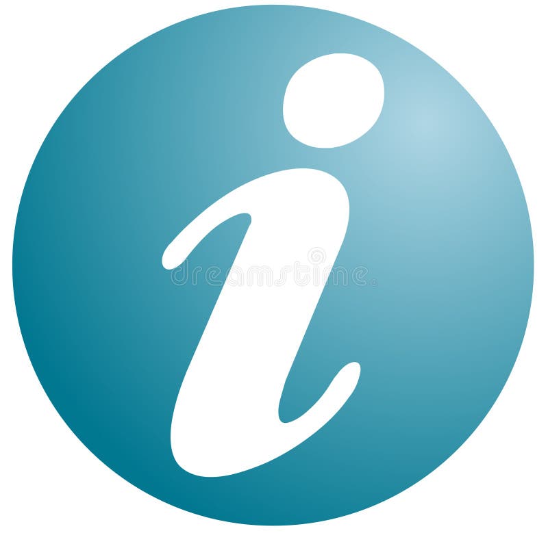 Het Symbool Van De Informatie Vector Illustratie - Illustration of ...