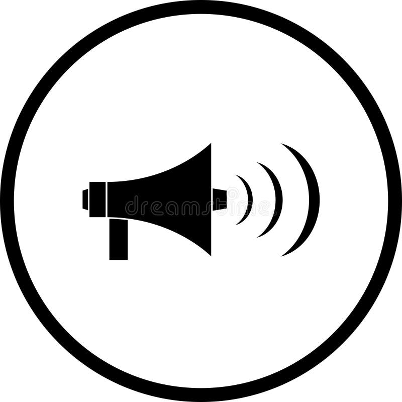 Megafoon- of Luidspreker Symbool Vector Illustratie - Illustration of ...