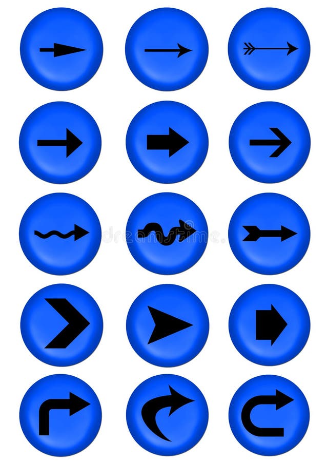 Pijl symbool stock illustratie. Illustration of website - 5958239