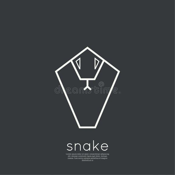 Het symbool van de slang vector illustratie. Illustration of logo ...