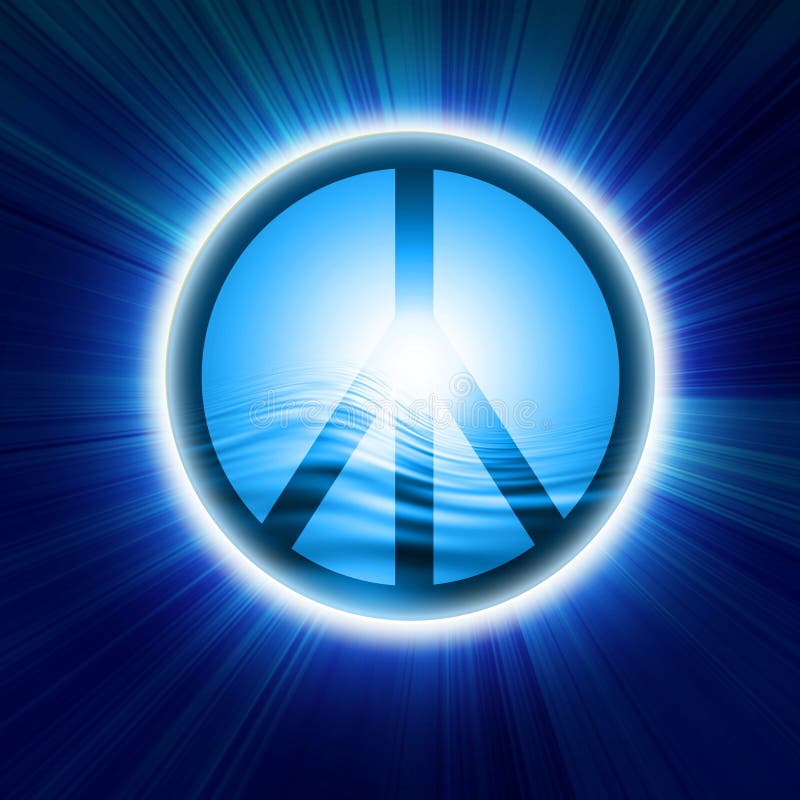 3D Symbool Van De Vrede Van De Knoop Stock Illustratie - Illustration ...