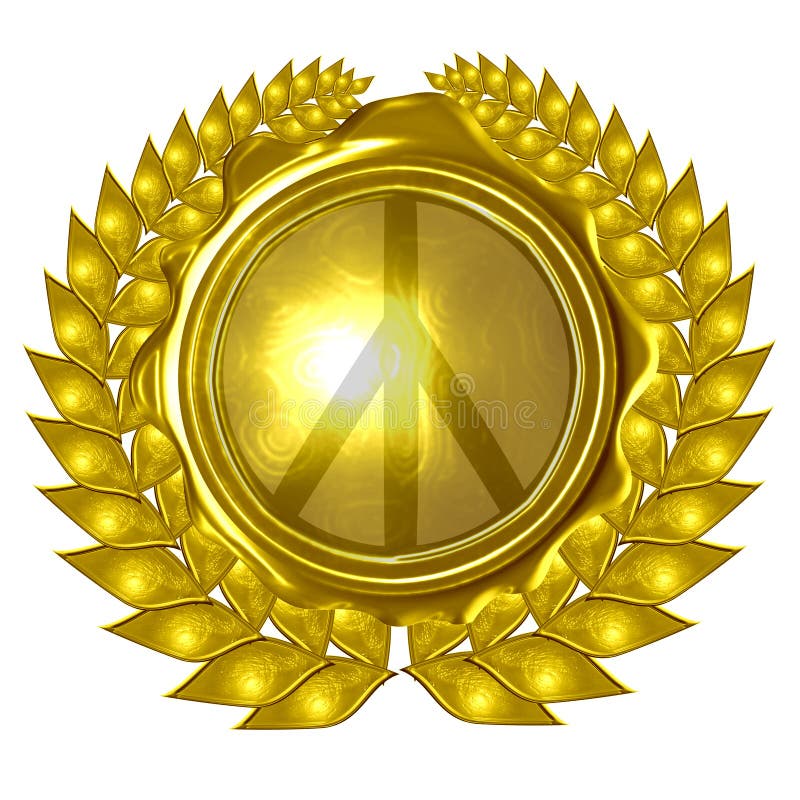 Het symbool van de vrede stock illustratie. Illustration of ontwerp ...