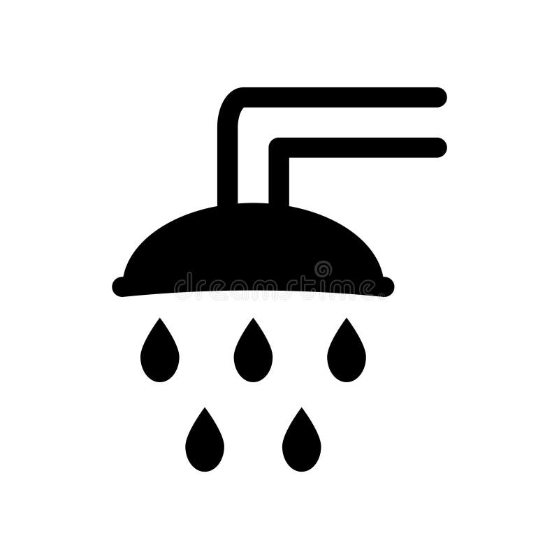 Het Symbool Van Het Douchehuis Vector Illustratie - Illustration of ...