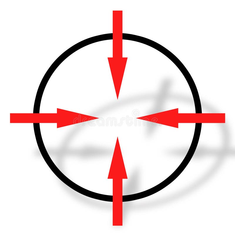 Doelsymbool vector illustratie. Illustration of spelen - 10623647