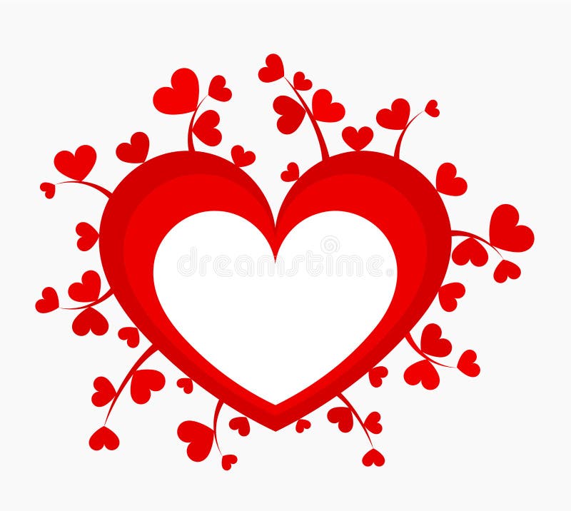 Het symbool van het hart vector illustratie. Illustration of liefde ...