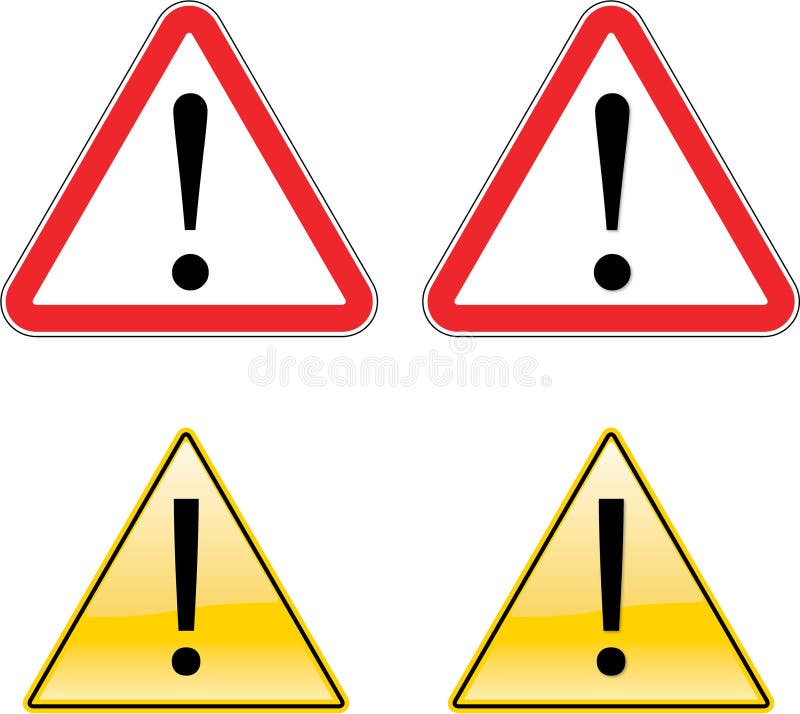 Het Symbool Van Het Teken Van Het Etiket Van De Uitroep Van De ...