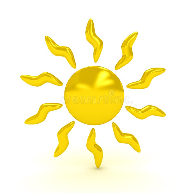 Het Symbool Van Het Weer Over Witte Achtergrond Stock Illustratie ...