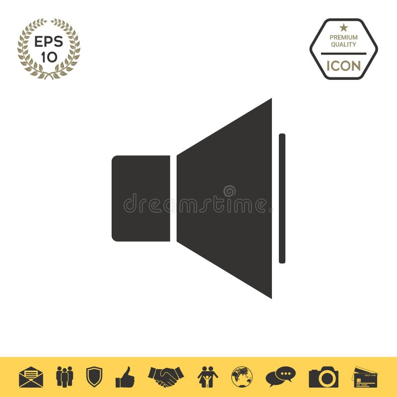 Het Symbool Van Het Volumepictogram Vector Illustratie - Illustration ...