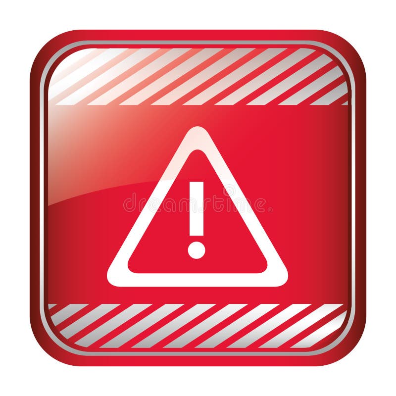 Het Symboolpictogram Van Het Uitroepteken Stock Illustratie ...