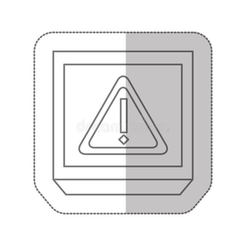 Het Symboolpictogram Van Het Uitroepteken Stock Illustratie ...