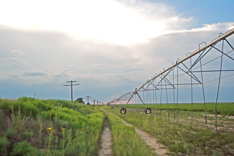 Het Systeem Van De Irrigatie Stock Foto - Image of pijp, blauw: 2233058
