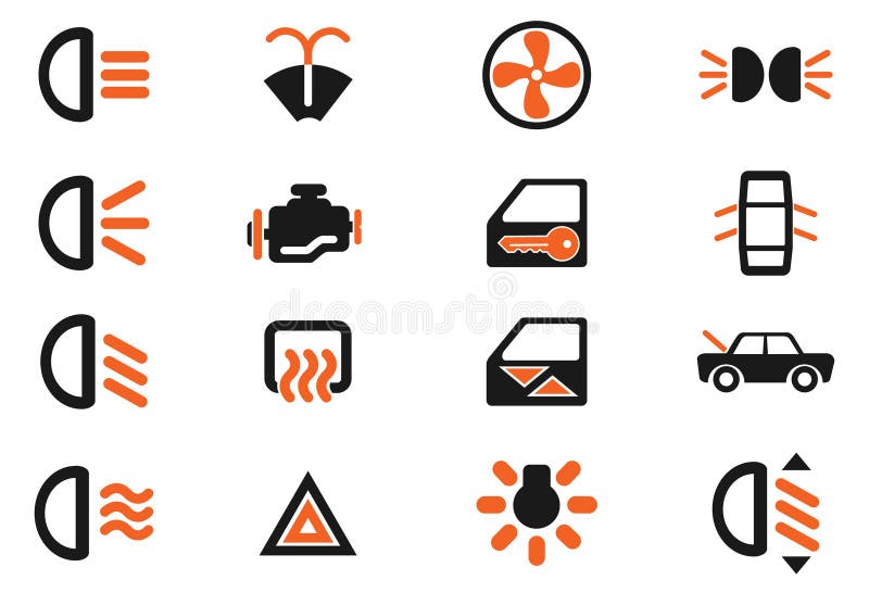 Het Teken Van De Autointerface Vector Illustratie - Illustration of ...