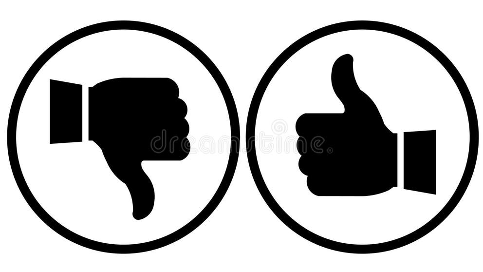 Het teken van de duim vector illustratie. Illustration of uitstekend ...