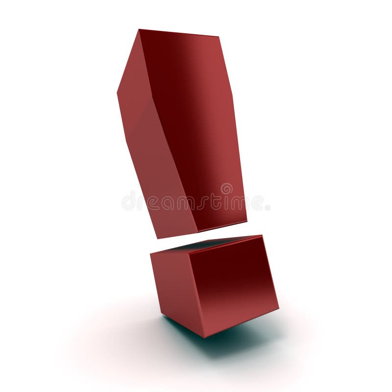 Het teken van de uitroep stock illustratie. Illustration of symbool ...