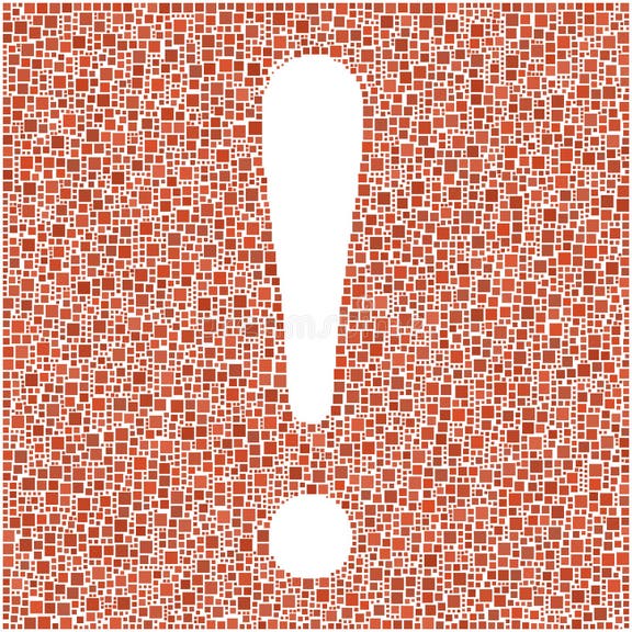 Het teken van de uitroep vector illustratie. Illustration of uitroep ...