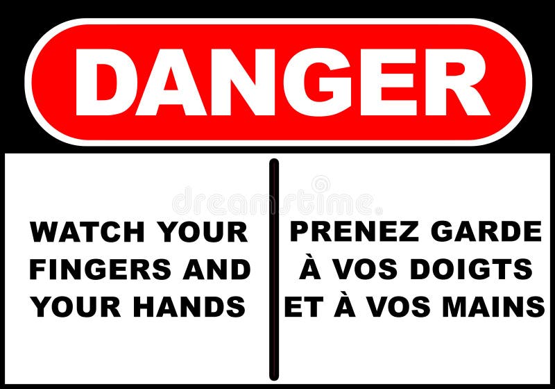 Het teken van het gevaar stock illustratie. Illustration of decals ...