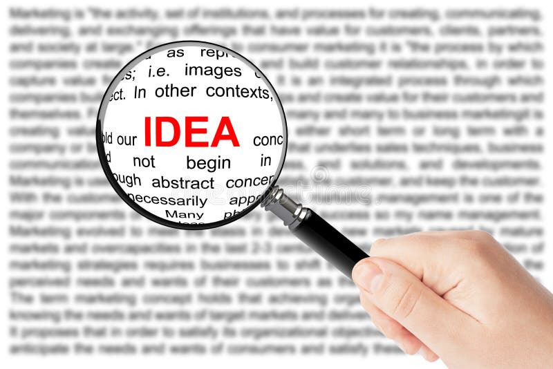 Het teken van het idee stock afbeelding. Image of vergrotingen - 25857099