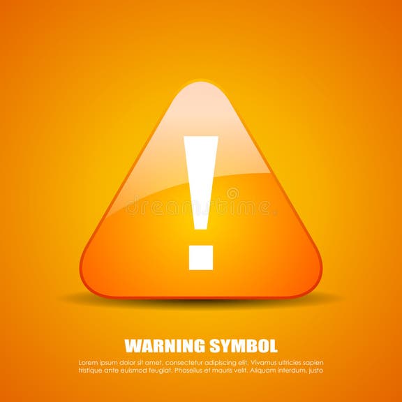 Het Teken Van Het Uitroepgevaar Vector Illustratie - Illustration of ...