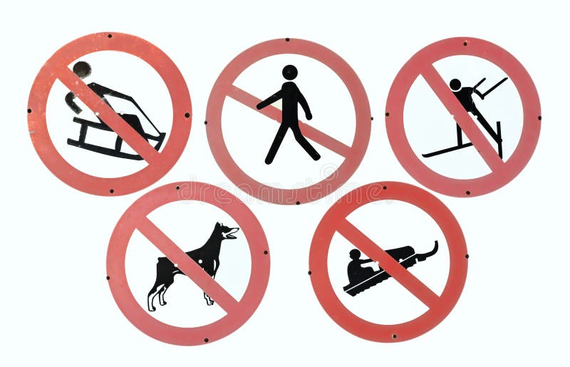 Het teken van het verbod stock illustratie. Illustration of gevaar ...