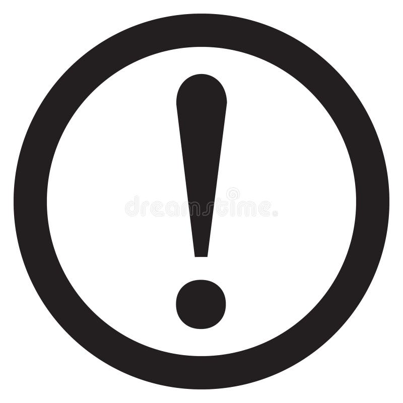 Uitroepteken, Het Vierkante Symbool Van De Gevaarwaarschuwing ...