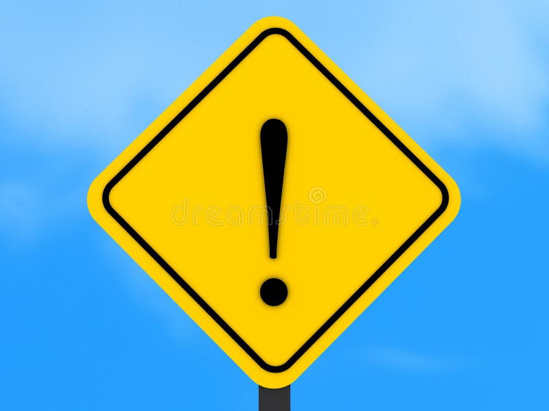 Het Tekenteken Van De Uitroep Stock Illustratie - Illustration of ...