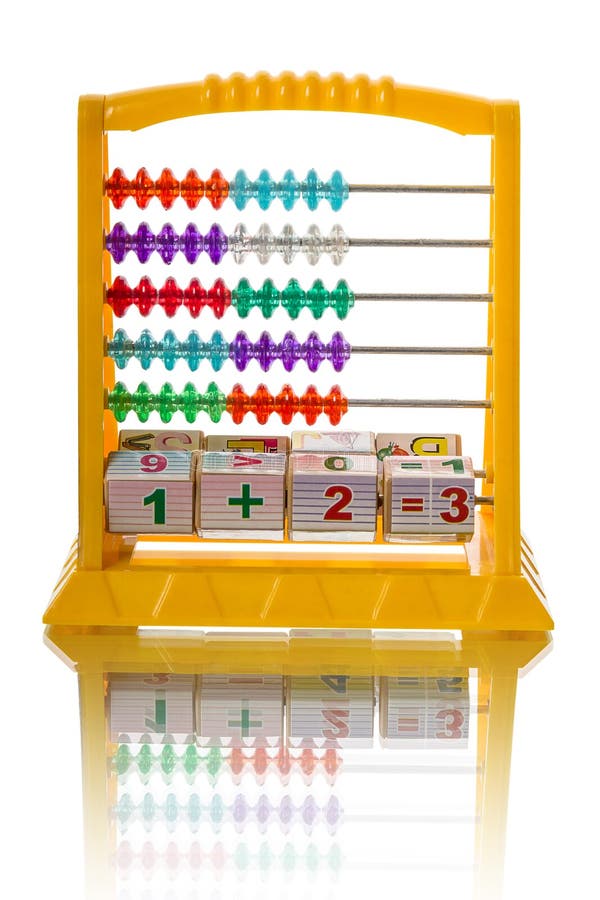 Het telraam van kinderen stock afbeelding. Image of wiskunde - 27976289