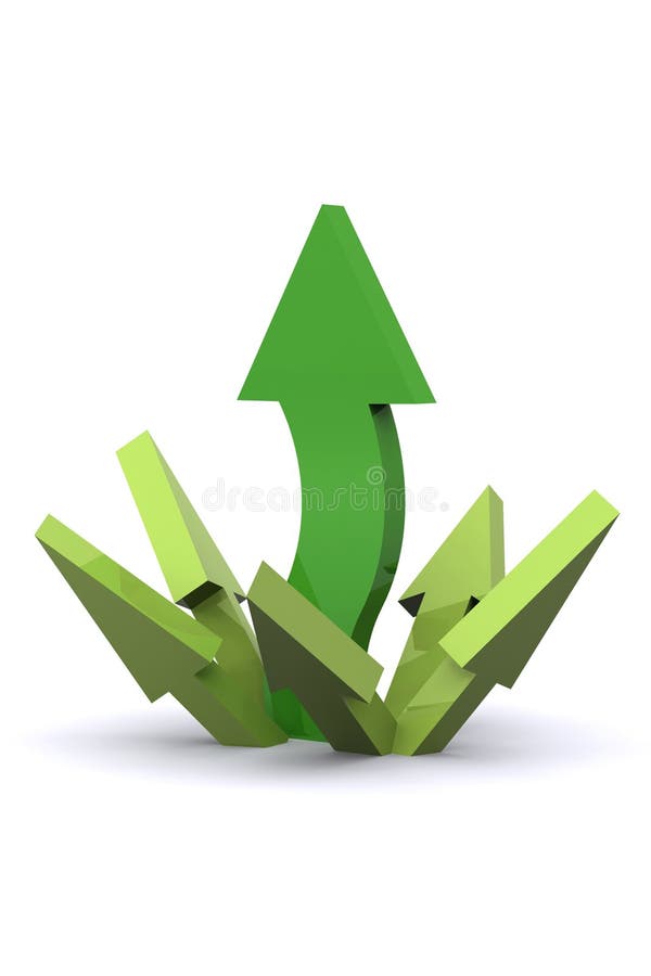 Groene Pijlen vector illustratie. Illustration of vector - 9050990