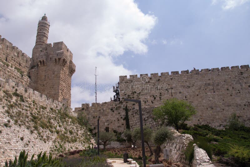 Het Toren-Symbool Jeruzalem Van David ` S Stock Afbeelding - Image of ...