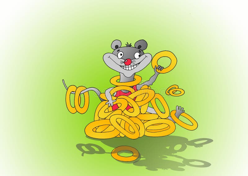 Blije Muis vector illustratie. Illustration of muis, vector - 11171697