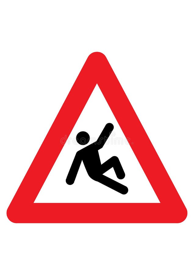 Pictogram Van Een Persoon Die Uitglijdt Stock Illustratie ...