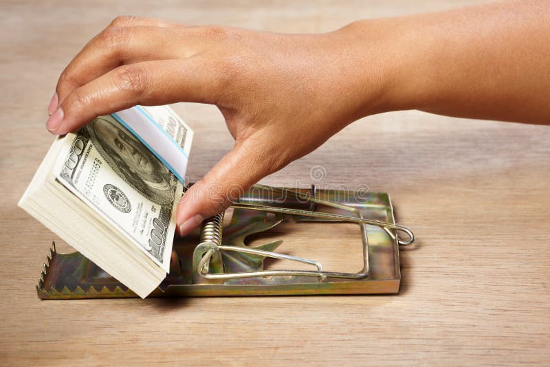 Het vangen van geld stock afbeelding. Image of houten - 20478757