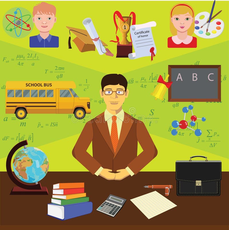 Het Vector Art Infographicsonderwijs Beroep Van De Leraar Vector ...