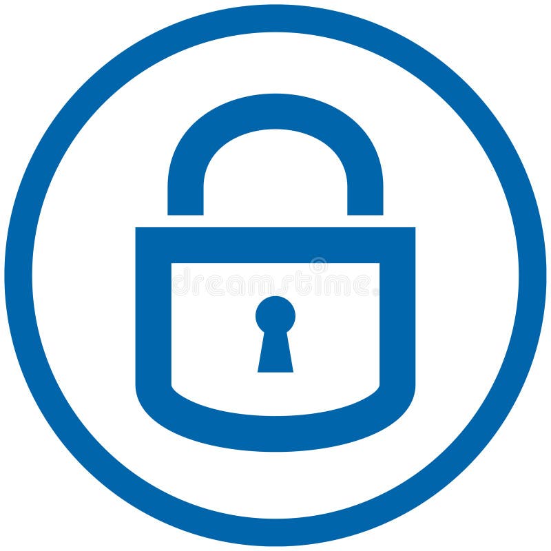 Het Open Slotpictogram Het Symbool Van Het Slot Vlak Vector Illustratie ...