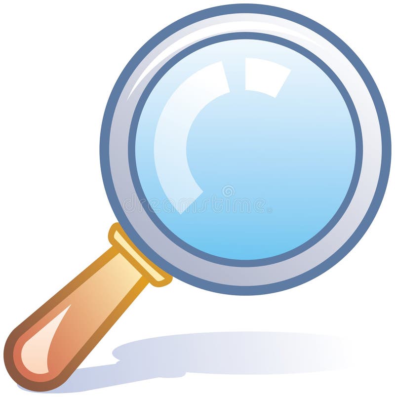 Het Vectorpictogram Van Het Vergrootglas Vector Illustratie ...