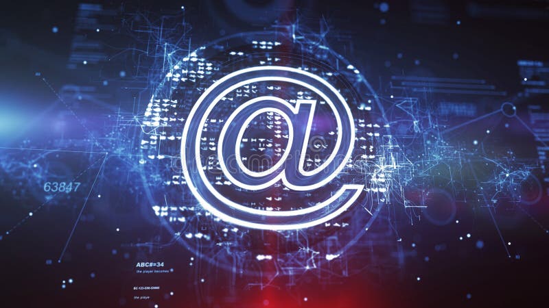 Het Verblinden Blauwe Cyber Bij Symbool Cpu Stock Illustratie ...