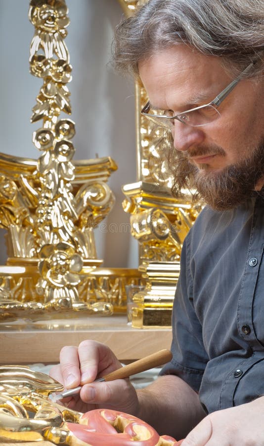 Het vergulden stock afbeelding. Image of russisch, cultuur - 21247951