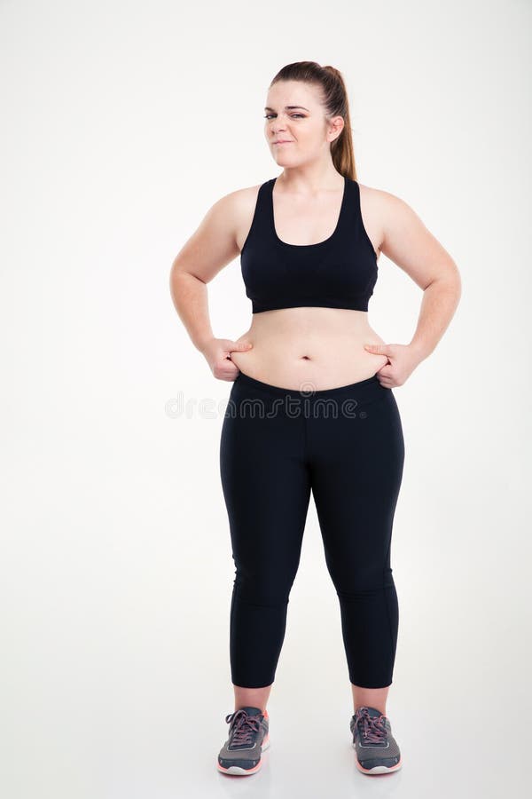 Het Vet Van Vrouwensnuifjes Op Haar Buik Stock Foto - Image of ...