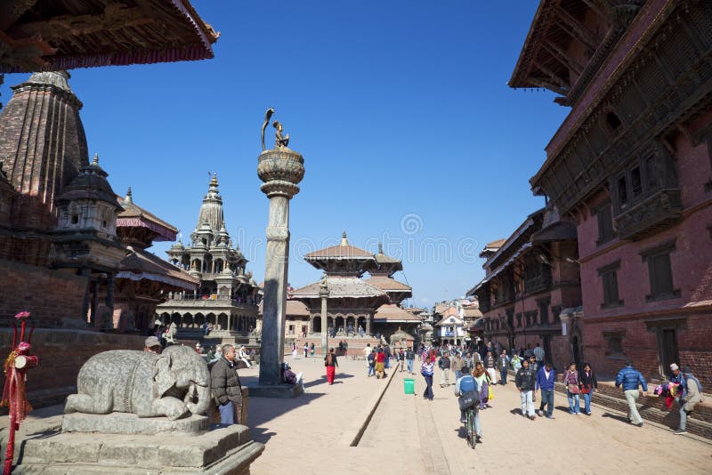 De Tempel Van Nepali Van Patan Redactionele Stock Foto - Image of ...