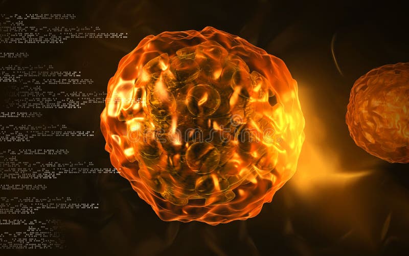 Het virus van polio stock illustratie. Illustration of geel - 27959704