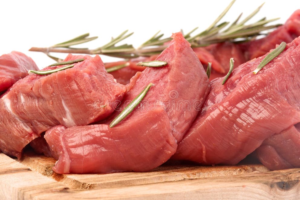 Het Vlees Van Het Rundvlees Stock Afbeelding - Image of karbonade ...