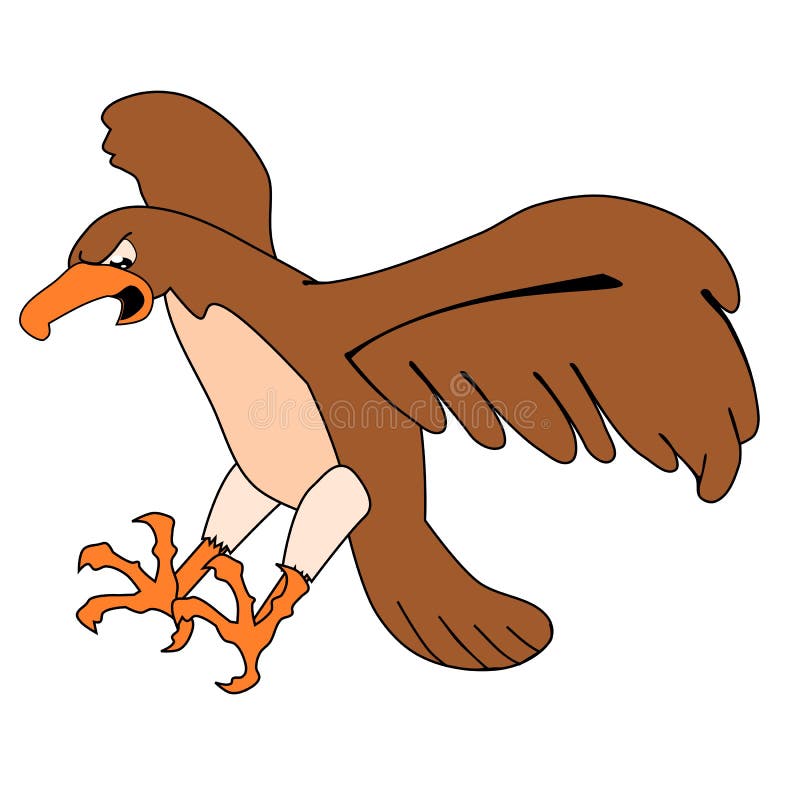 De Havik Van De Buizerd, Handtekening. Vector Illustratie. Vector ...