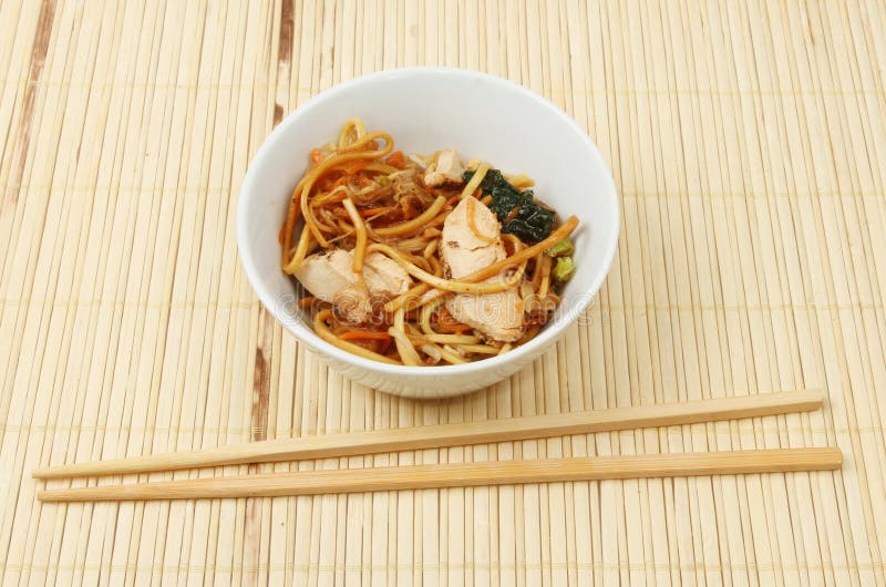 Het voer van de kip mein stock afbeelding. Image of recept - 79939139