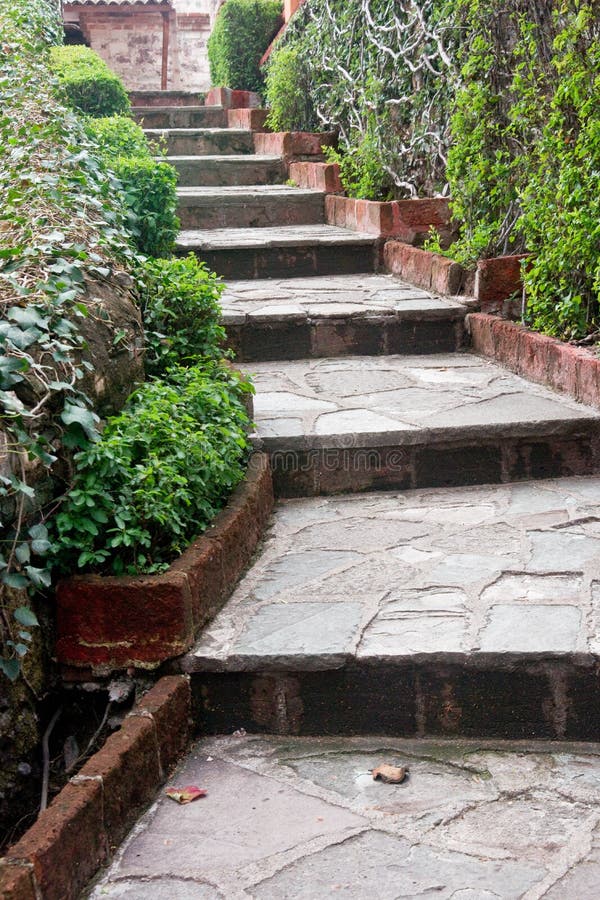 Het Voetpad van de tuin stock foto. Image of stappen - 13787240