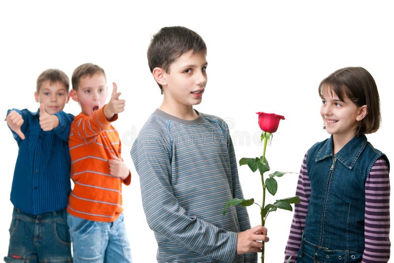 Het Voorstellen Van Een Rood Nam Toe Stock Foto - Image of feliciteren ...