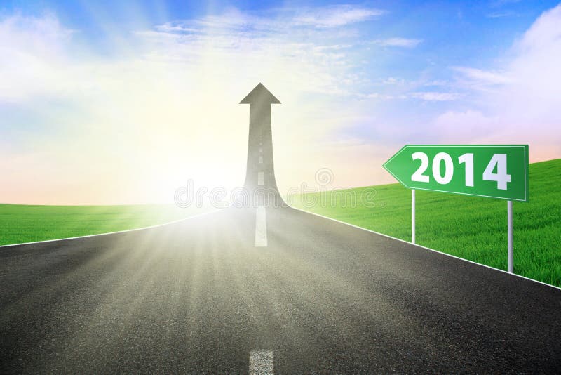Weg aan de toekomst stock afbeelding. Afbeelding bestaande uit hemel ...