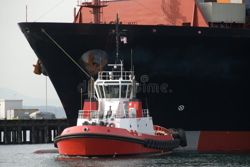Het werk van de sleepboot stock afbeelding. Image of schip - 9772455