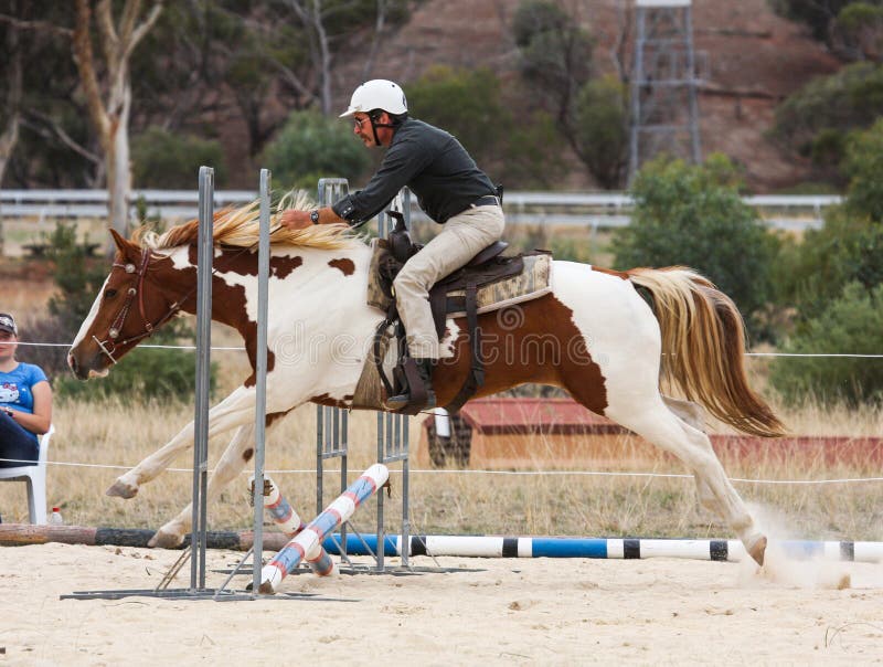 Het Westelijke Paard Springen Redactionele Stock Foto - Image of ...
