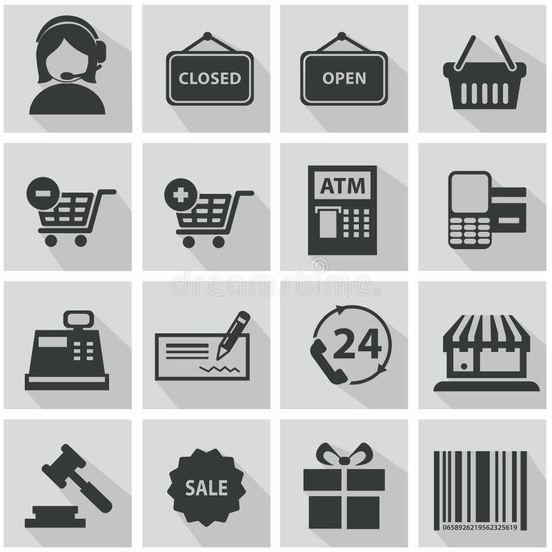 Winkel icoon set vector illustratie. Illustration of code - 39636808