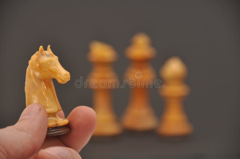 Het Witte Schaakstuk Van De Ridder Stock Afbeelding - Image of ...